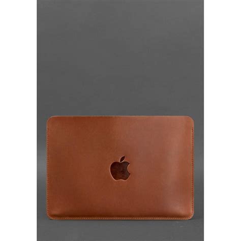 Горизонтальный кожаный чехол для MacBook Pro 14'' Светло-коричневый BN ...