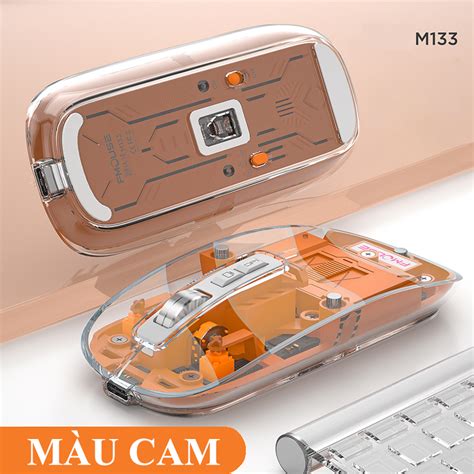 Chuột không dây FMOUSE M133 kết nối Bluetooth và USB 2.4G thiết kế ...