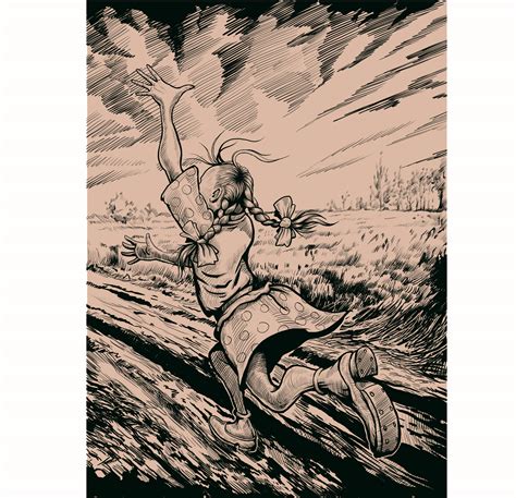 Иллюстрация Элли спешит спасать Тотошку | Illustrators.ru
