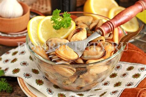 Маринованные мидии: быстрый и вкусный рецепт с фото