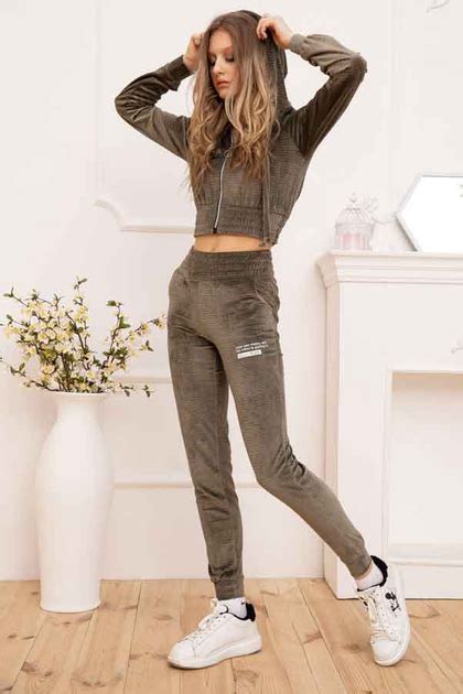 Спорт костюм женский 119R356 цвет Хаки XL от продавца: SNB Box – в ...