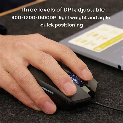 Acer Wired Mouse OMW020 Silent Button Three-Speed DPI Adjustment Cool ...