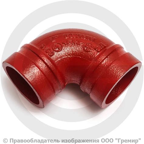 Отвод (колено) под муфту грувлок Ду-100 (Дн 108) Ру-25 90 градусов ...
