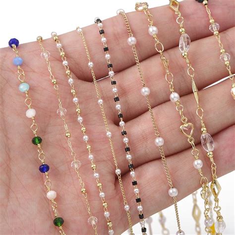 Купить 50 см медная цепочка на руку, подвеска для DIY ожерелья ...