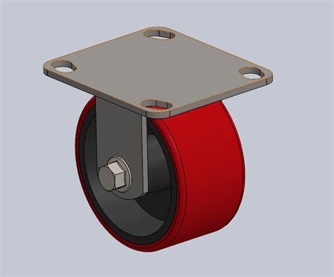 Опора колесная - Чертежи, 3D Модели, Проекты, Подъемно транспортные ...