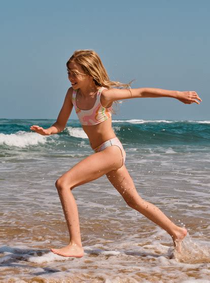 Hibiscus - Reversible Two Piece Bikini Set for Girls 6-16 | Roxy
