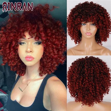 Купить XINRAN Короткий вьющийся парик блондинки для чернокожих женщин ...