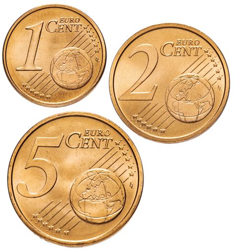 Италия набор 1,2,5 центов 2002 (3 монеты) стоимостью 150 руб.
