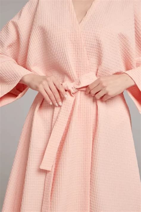 Туника халат «Waffle Peach» one size — Oohm Home