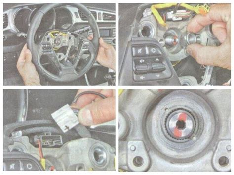 Шлейф подрулевой Киа Сид, перетяжка руля Kia Ceed, как снять рулевое колесо