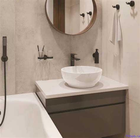 Круглый накладной умывальник Sanita Luxe Art SLM — T-WAY