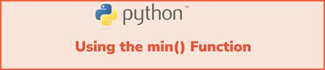 Find the Smallest Element in an Array Using Python