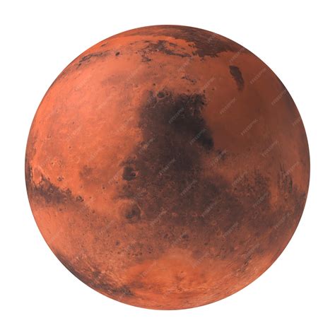 Premium PSD | Planet mars, the red planet isolated on transparent ...