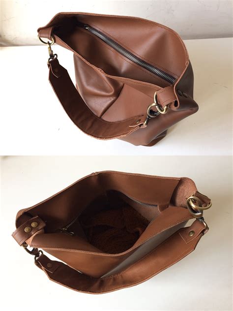 Borsa pelle fatta a mano Borsa in pelle marrone morbida - Etsy Italia