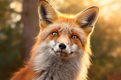 Premium AI Image | a fox looking at the camera