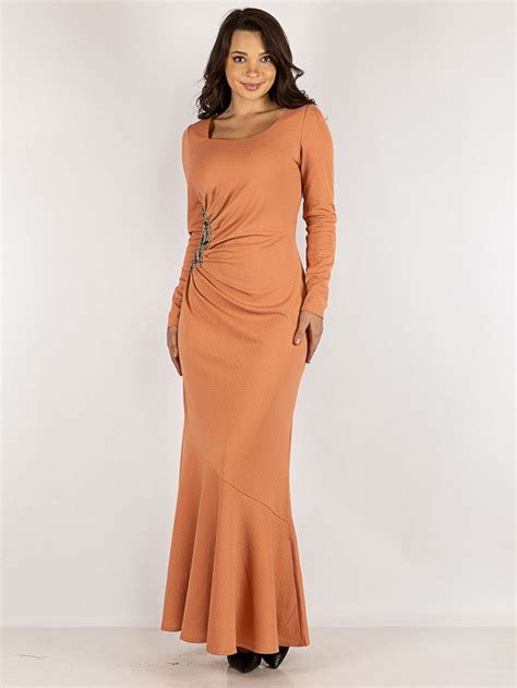 Платье персиковое Time of Style 265P9401 50 Персиковый – низкие цены ...