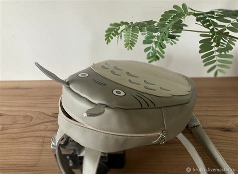 Рюкзак Тоторо из кожи или экокожи в интернет-магазине Ярмарка Мастеров ...