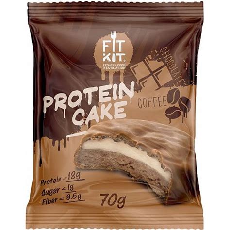 Протеиновое пирожное Шоколад-Кофе, FitKit, 70 г купить по цене 120 ...
