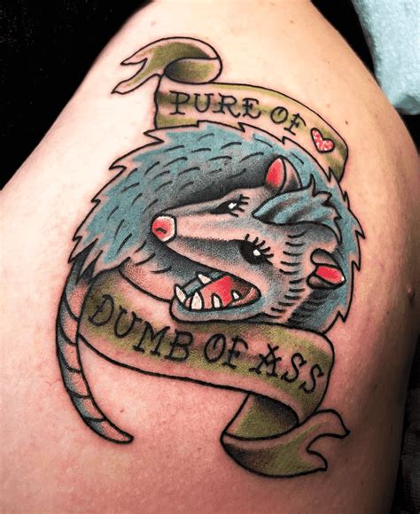 Possum Tattoo Design Ideas