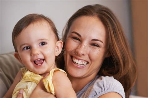 Mother, Baby and Smile in Embrace at Home, Love and Together for ...