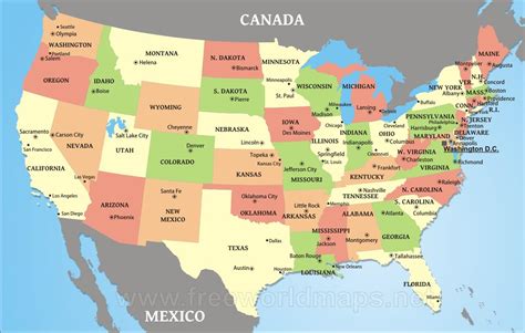 USA kartta kaupungit - Kartta USA kaupungeissa (Pohjois-Amerikka ...