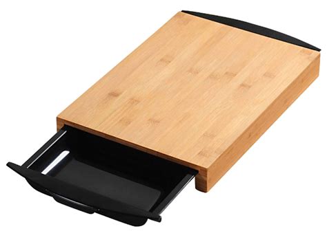 разделочная доска kesper 58350 bamboo with 2trays black