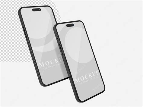 Реалистичный дисплей смартфона, экран устройства шаблон для презентации ...
