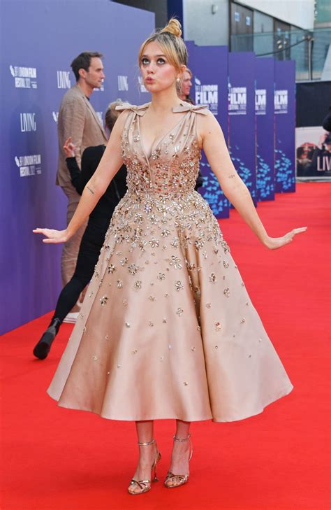 AIMEE LOU WOOD at Living Premiere at 66th BFI London Film Festival 10 ...