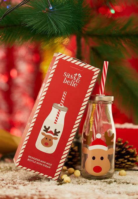 Buy Sass and Belle white Reindeer Milk Bottle With Straw for Women in ...
