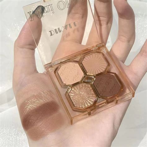 DIKALU mini 4 color Gem eyeshadow highlights Mettalic Glitter | Shopee ...