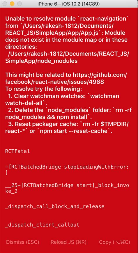 npm - Unable to resolve 'react-navigation' - Stack Overflow