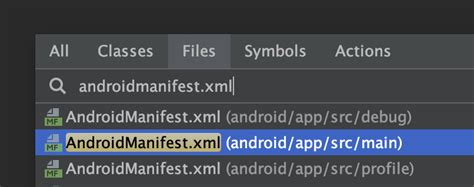 android studio - Which AndroidManifest.xml to edit in Flutter project ...
