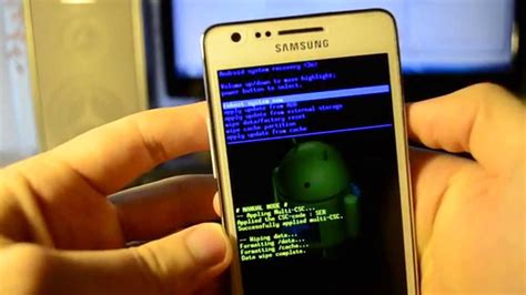 Сброс андроида до заводских настроек - Samsung Galaxy S2 - YouTube