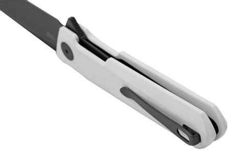Bestechman Dundee BMK01I White G10, Black D2, pocket knife, Ostap Hel ...