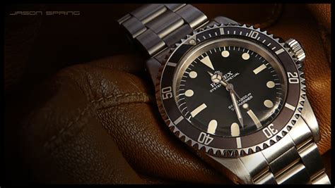 Watch parabellum: Rolex 5513 brown faded insert - feet first