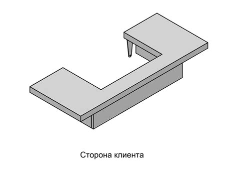 Столешница КЛИЕНТ — кассир из ЛДСП 32 мм - купить по цене ~ 20000 ...