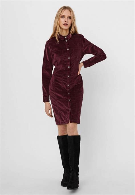 Платье Vero Moda, цвет: бордовый, RTLAAQ396601 — купить в интернет ...