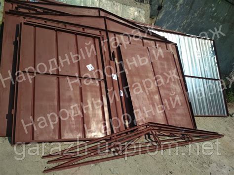 Гараж металлический разборный сборный для автомобиля разборной сборной ...