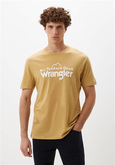 Футболка Wrangler, цвет: бежевый, RTLADU420201 — купить в интернет ...