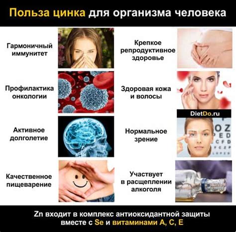 Цинк для организма — польза и вред для человека, как принимать, в каких ...