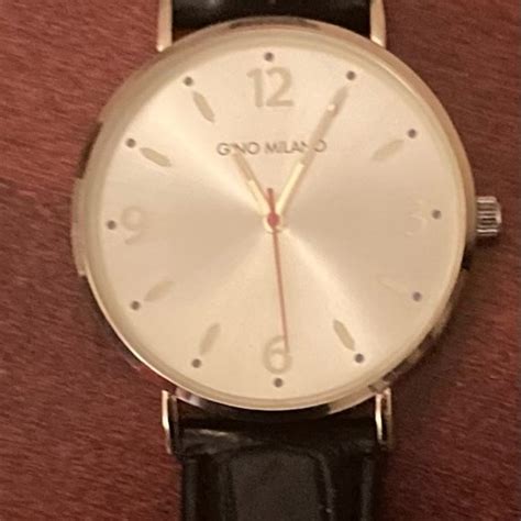 Gino Milano | Accessories | Large Face Brown Leather Watchgino Milano ...