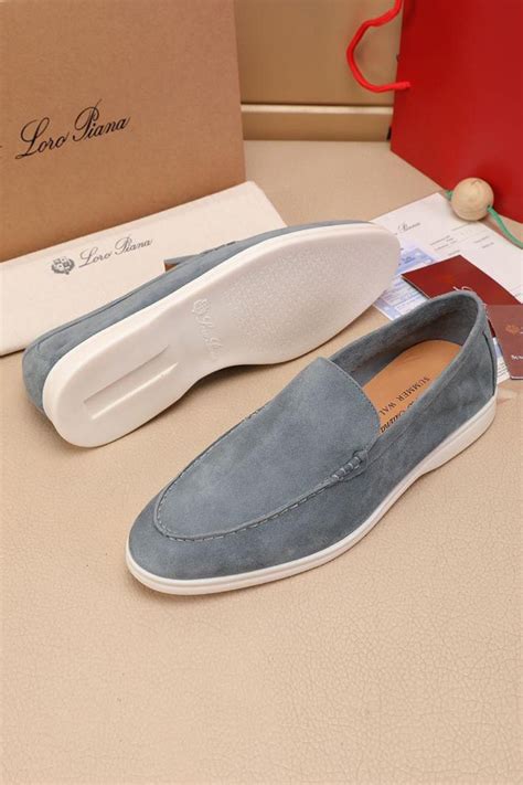 Loro Piana Мужские замшевые лоферы Summer Walk