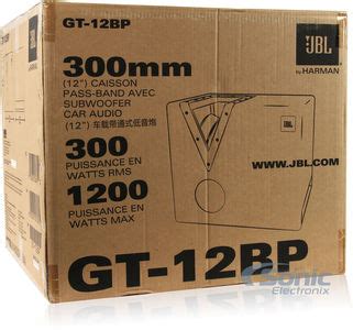 JBL GT-12BP 1200W 12" GT Series 4-Ohm Loaded Ported Bandpass Subwoofer ...