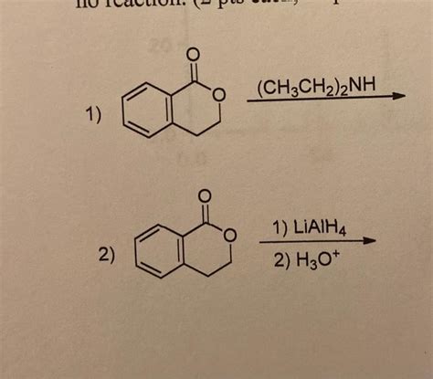 Solved (CH3CH2)2NH 1) O 1) LIAIH4 2) H30+ 2) | Chegg.com