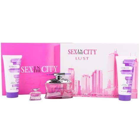 Sex in The City Lust Eau de Parfum 100ml, Shower Gel 200ml,Body Lotion ...