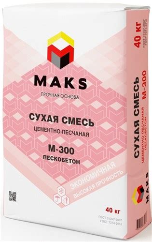 Пескобетон Дауэр Макс М-300, 40 кг цена за мешок. Купить с доставкой.