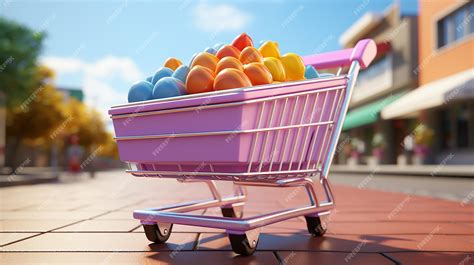 Визуализация корзины для покупок 3d корзина для магазинов по продаже ...