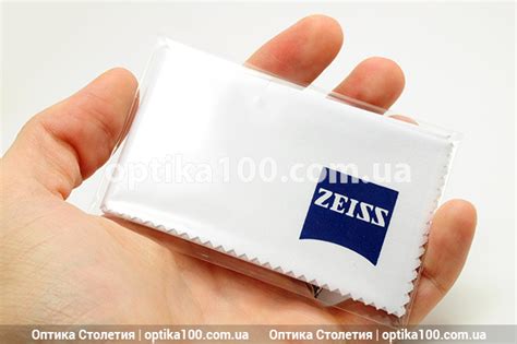 Белая Салфетка Микрофибра Zeiss. Для Оптики, Очков, Линз, Экранов ...