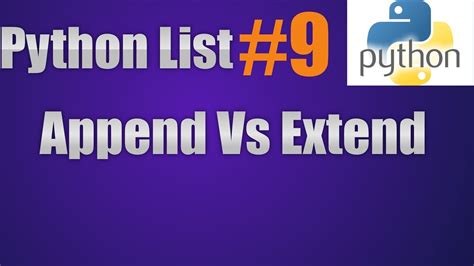 Python List Append Vs Extend Vs Insert || Pop Vs Remove Vs Del Methods - YouTube