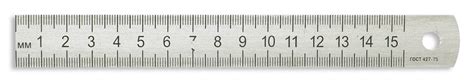 Линейка металлическая 15 см